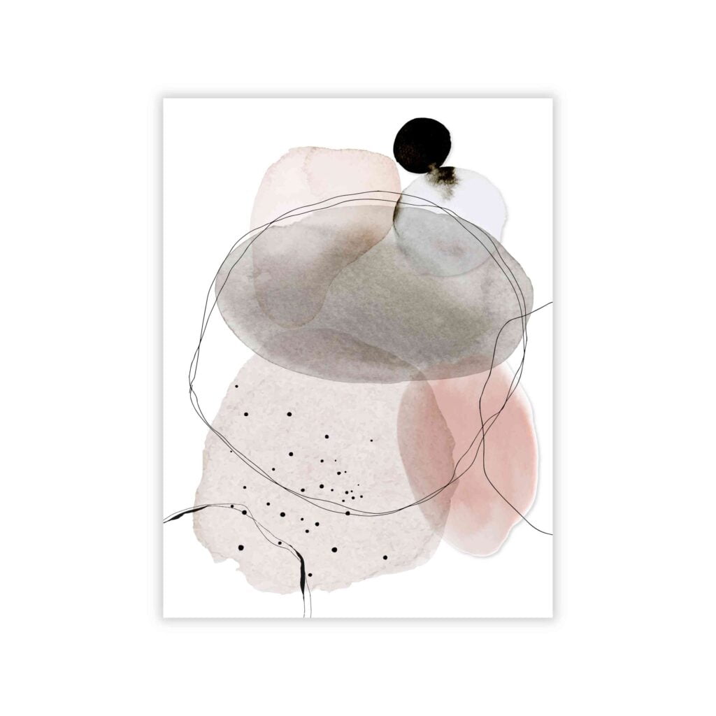 Minimalist Watercolor Abstract III - MEM Prints